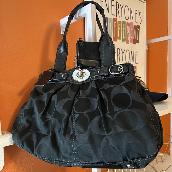 Coach | Bags | Coach Garnet Signature Print Bundle Set | Poshmark